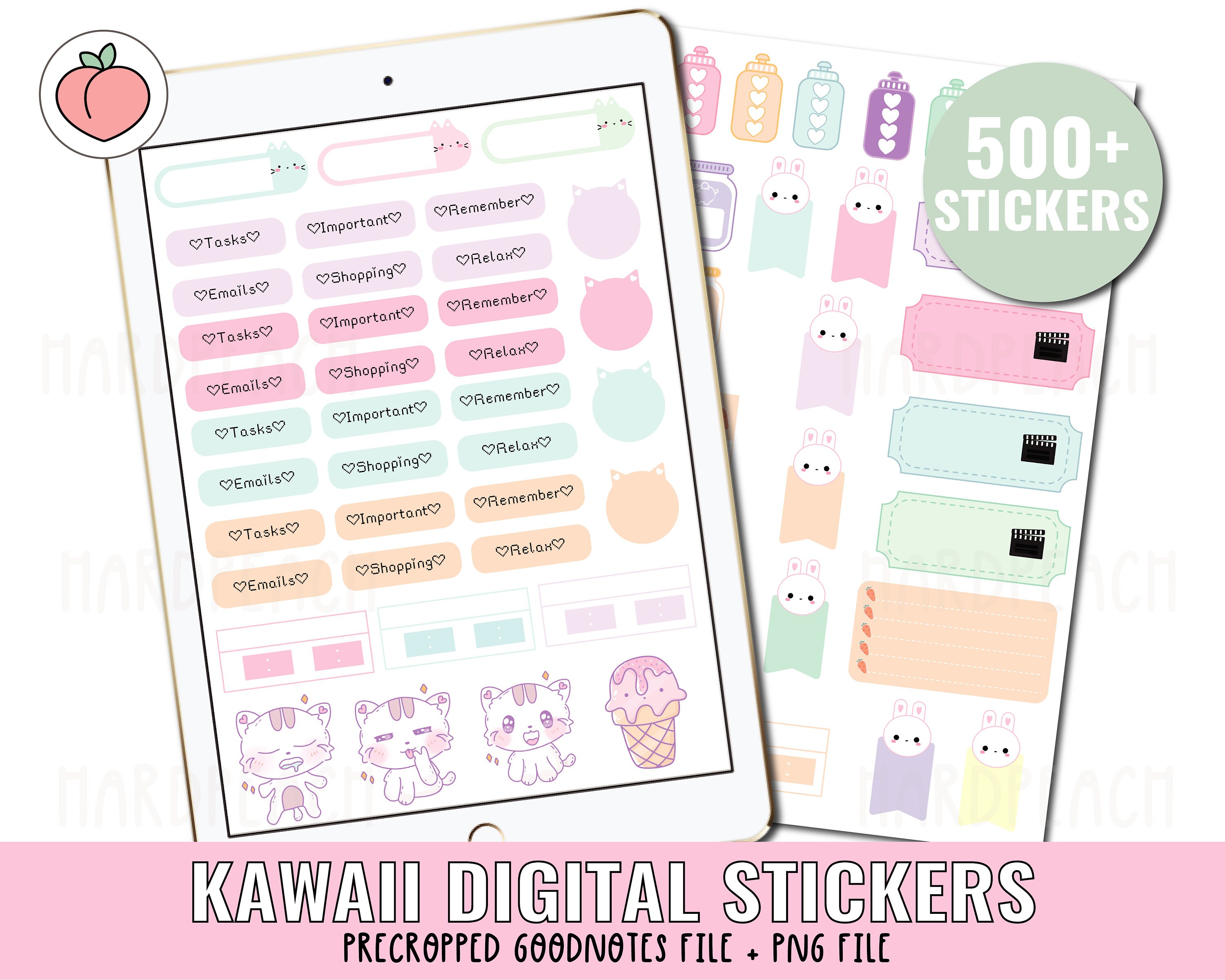 KAWAII DIGITAL STICKERS | Kawaii Stickers | Digital Planner Stickers ...