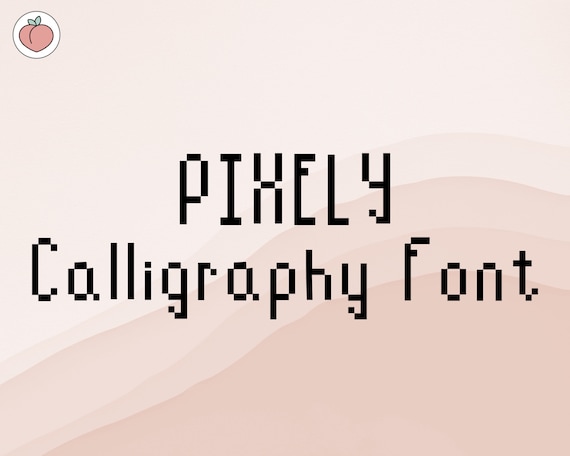 PIXELY Handwritten Font Digital Font Calligraphy Font - Etsy