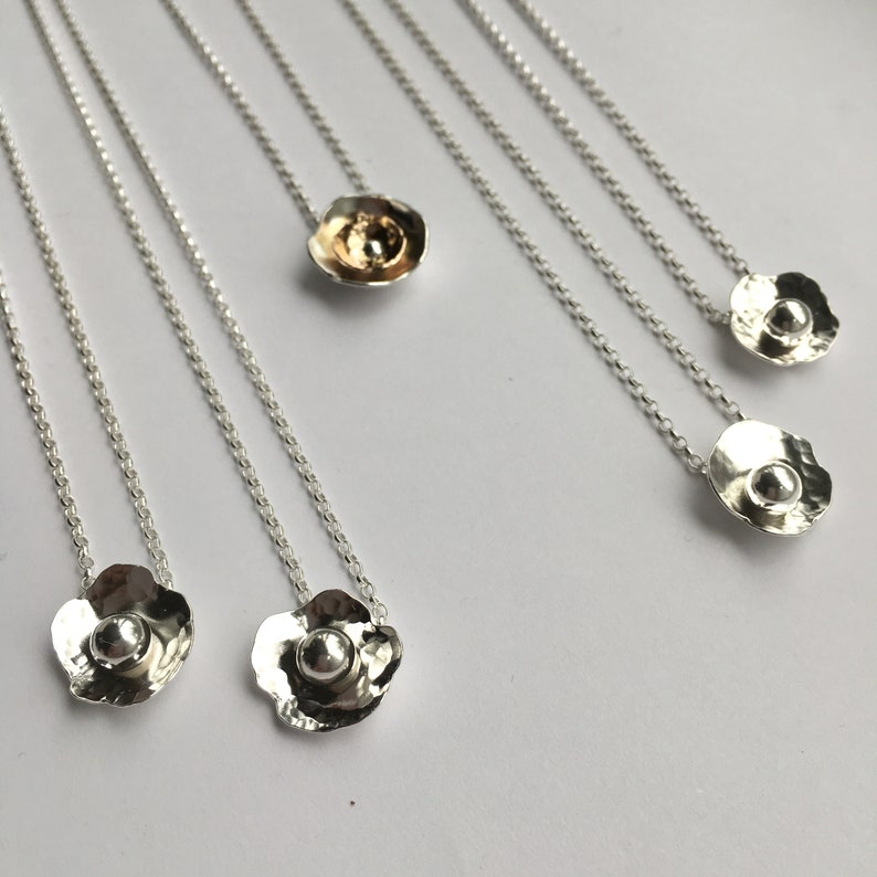 The Anna Pendant, Personalised Jewellery, Customisable Flowers, Hand ...