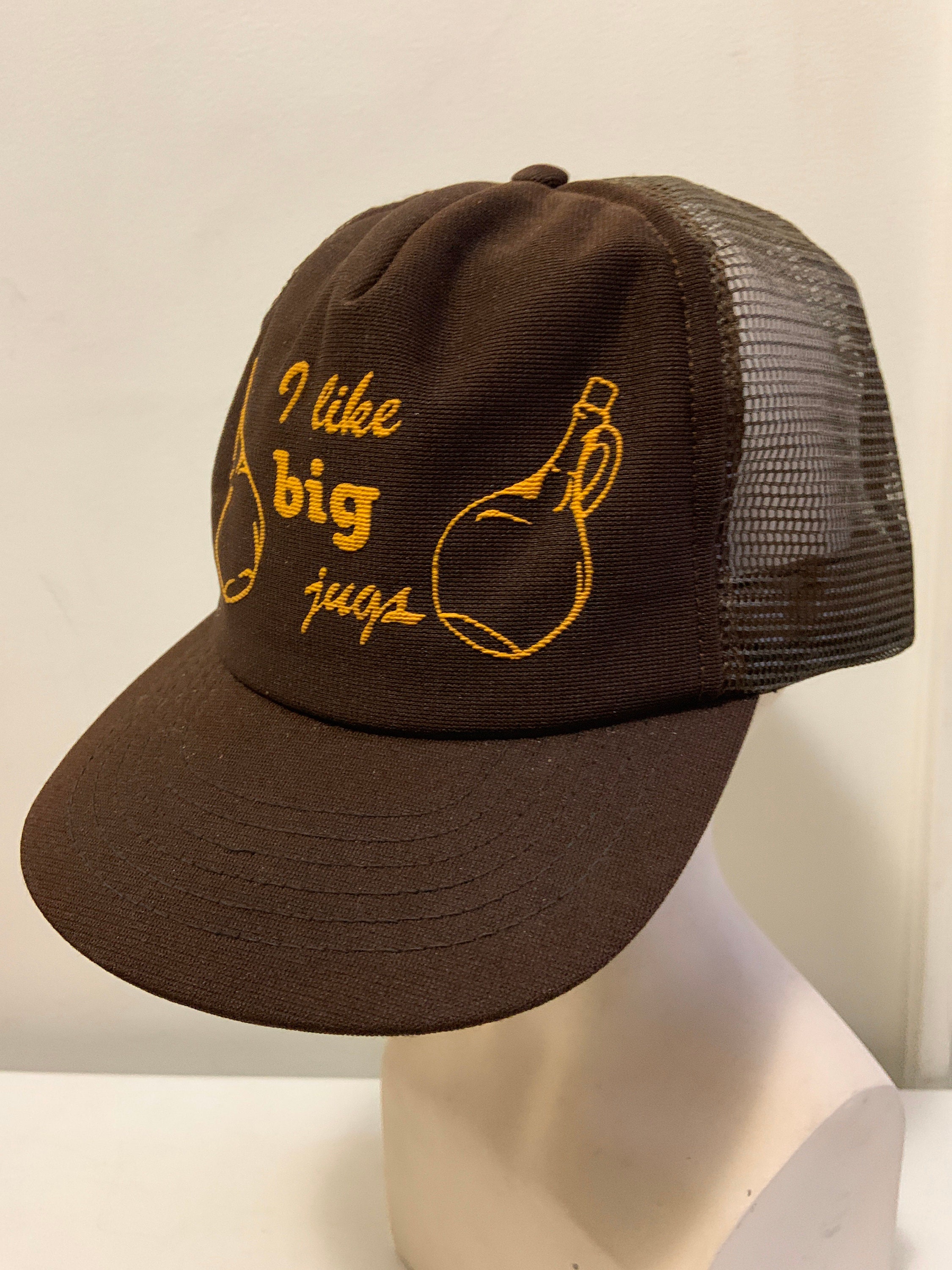 Vintage Trucker Hat I Like Big Jugs Brown Mesh Snapback | Etsy