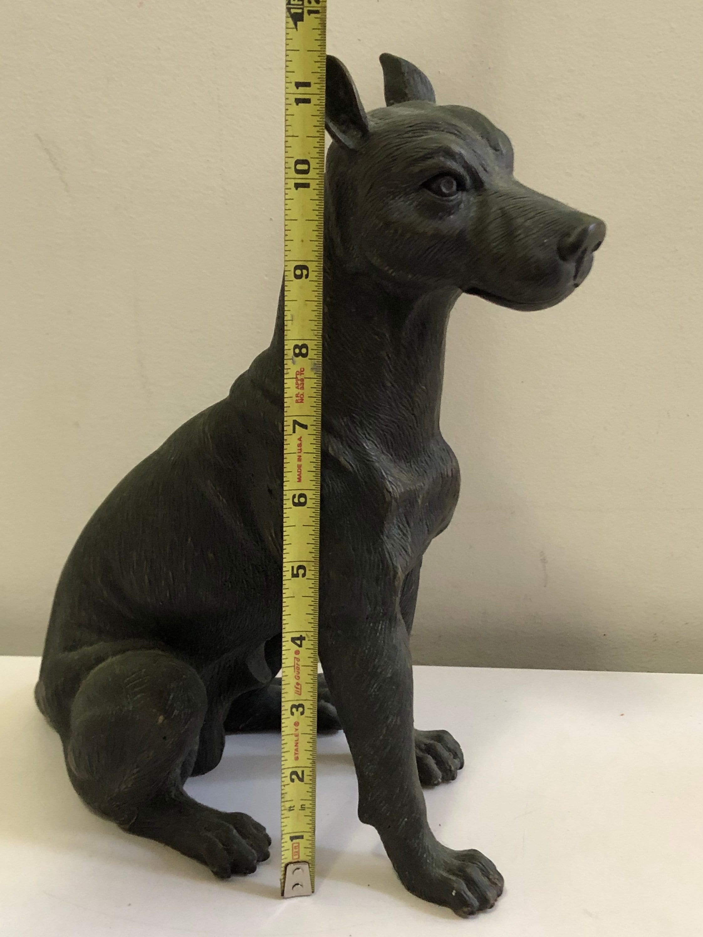 Antique Bronze Doberman Pinscher Statue 11.5x9.5x6 Seared - Etsy
