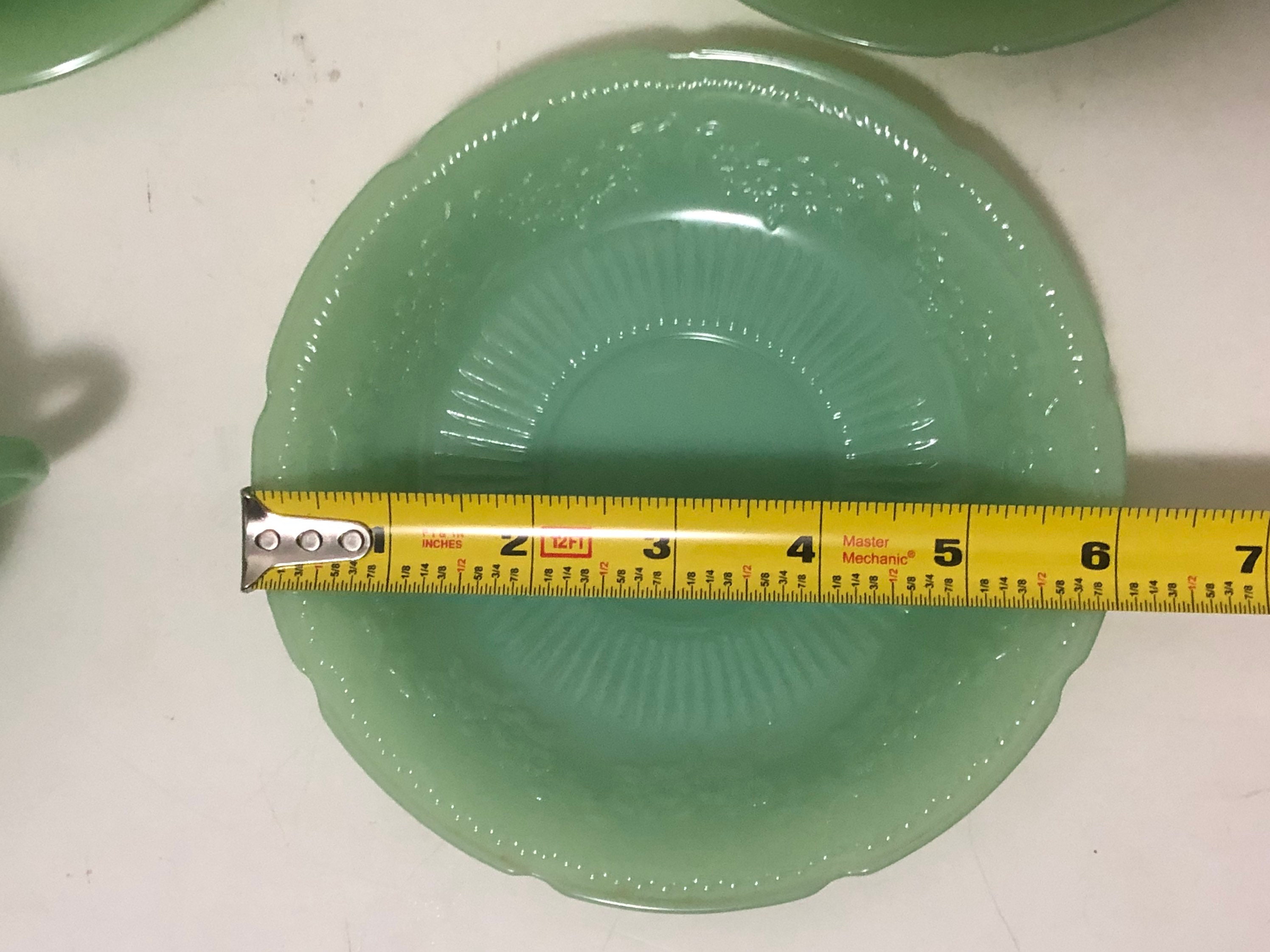 Set of 3 Fire King Jadeite: Jane Ray Tea Cups & Saucers 6 Pc - Etsy