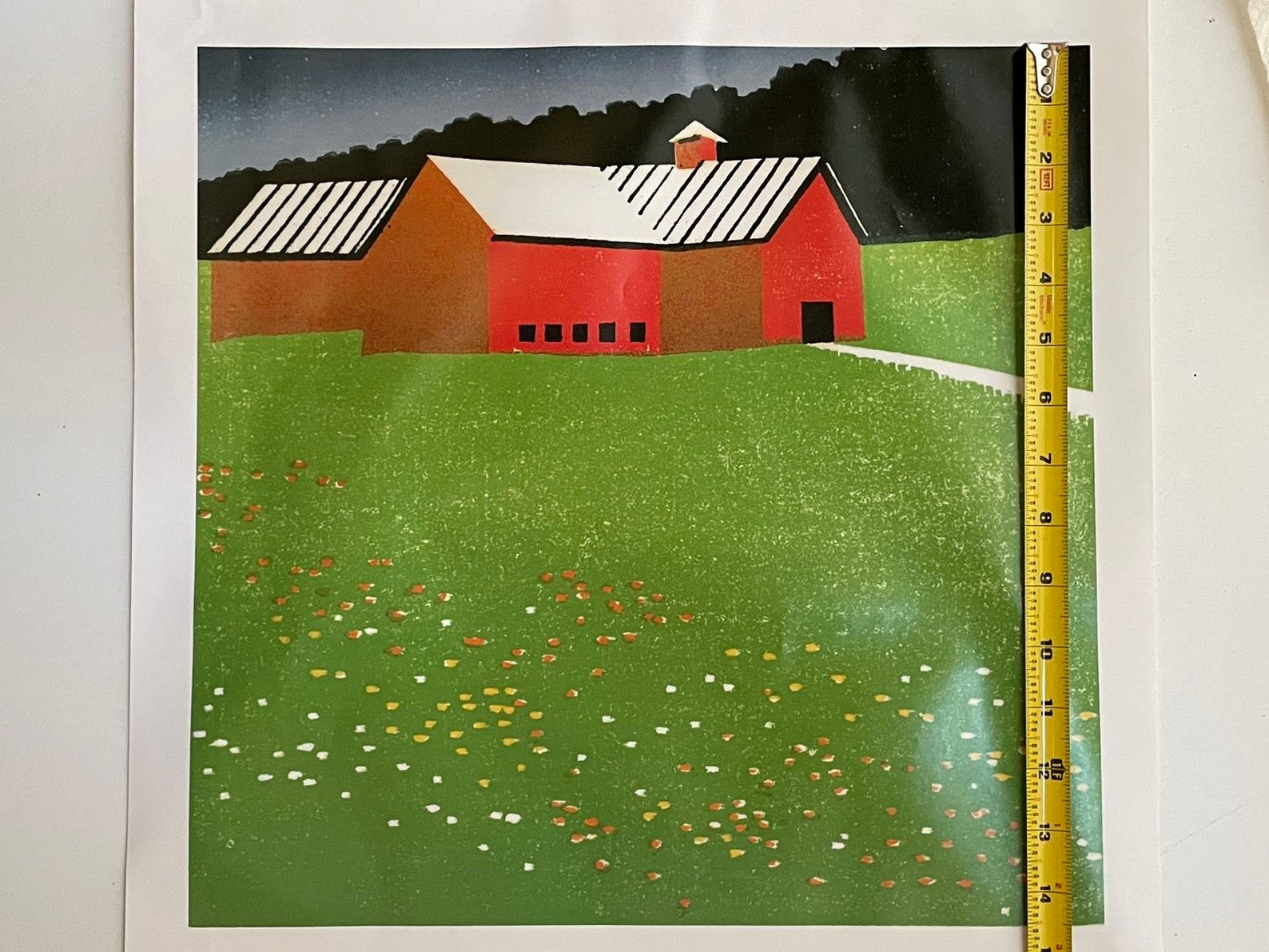 Sabra Field, Barns, June 1990 vermont Makes It Special Travel Poster ...