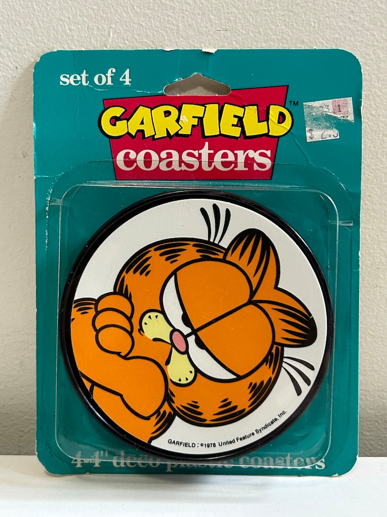 Vintage NOS Garfield Novelties; Yo-yo, Bag Clip, Scented Key Chain ...