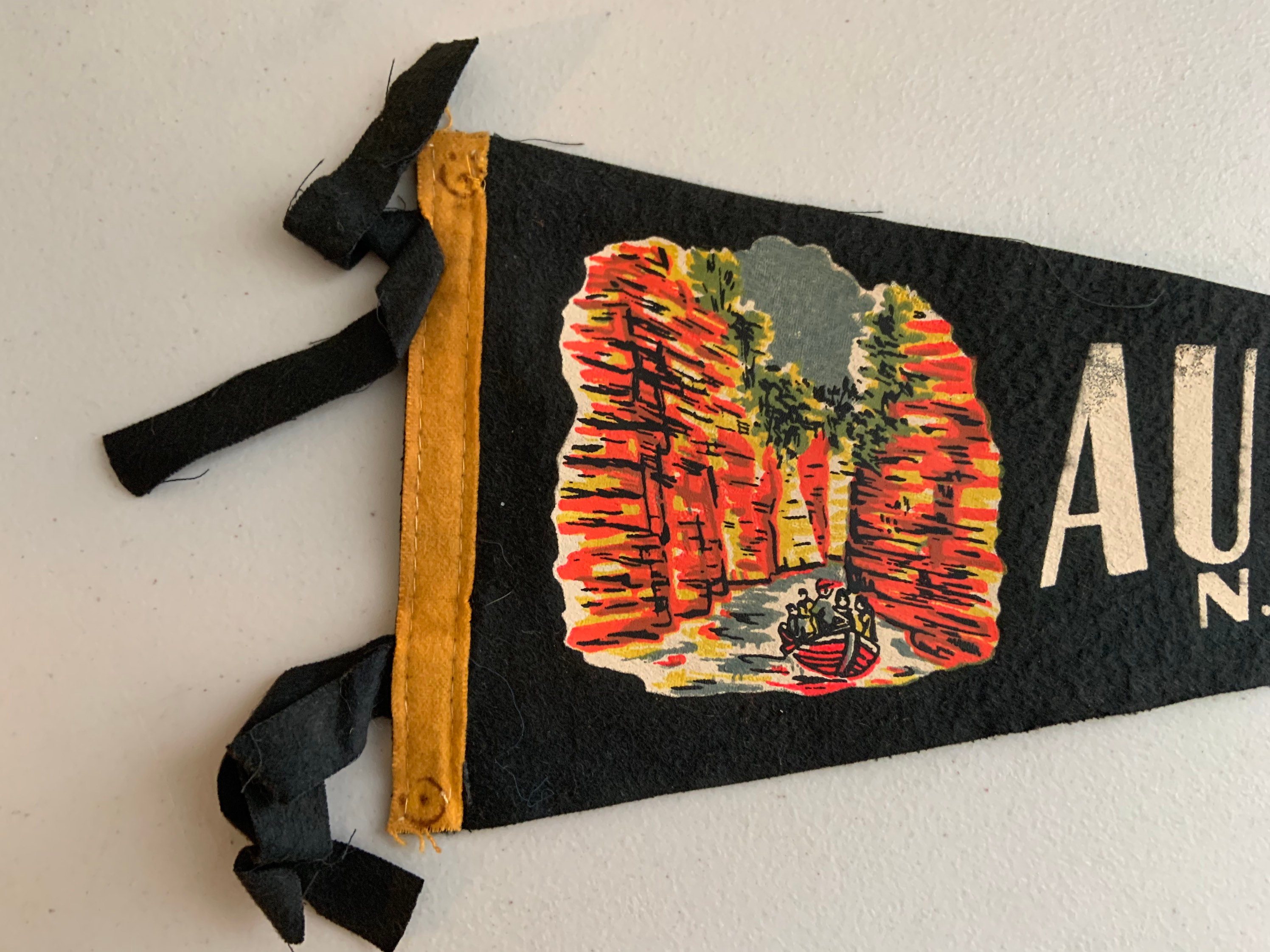 Ausable Chasm NY; Vintage Souvenir Pennant - 14.5” X 5.75” New York - Etsy