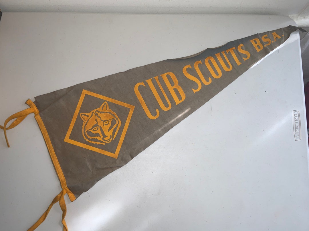 Cub Scouts Antique Felt Pennant - 30” X 11.25” Boy Scouts - Etsy