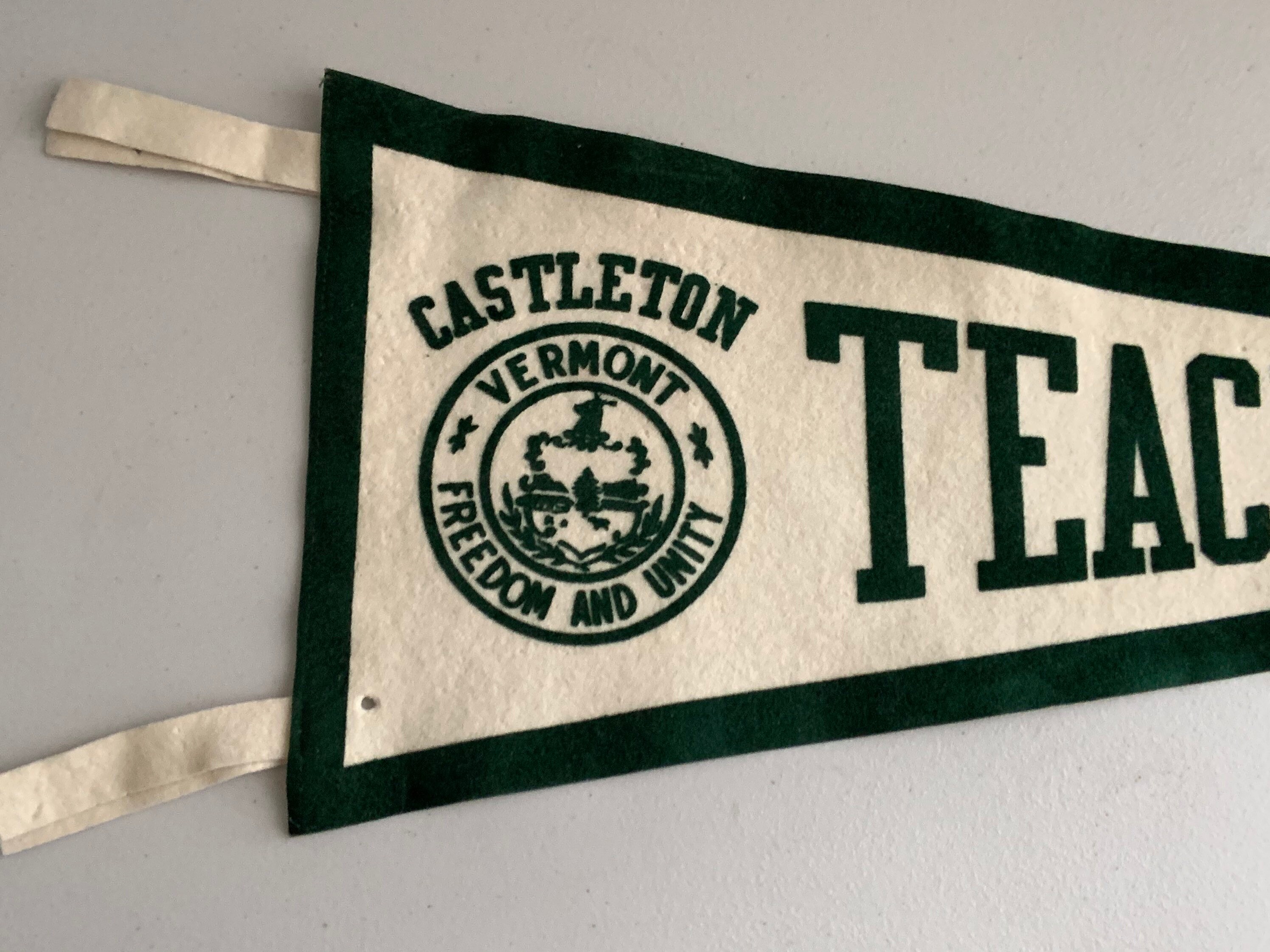 Castleton Teachers State College Vintage Felt Pennant | Etsy