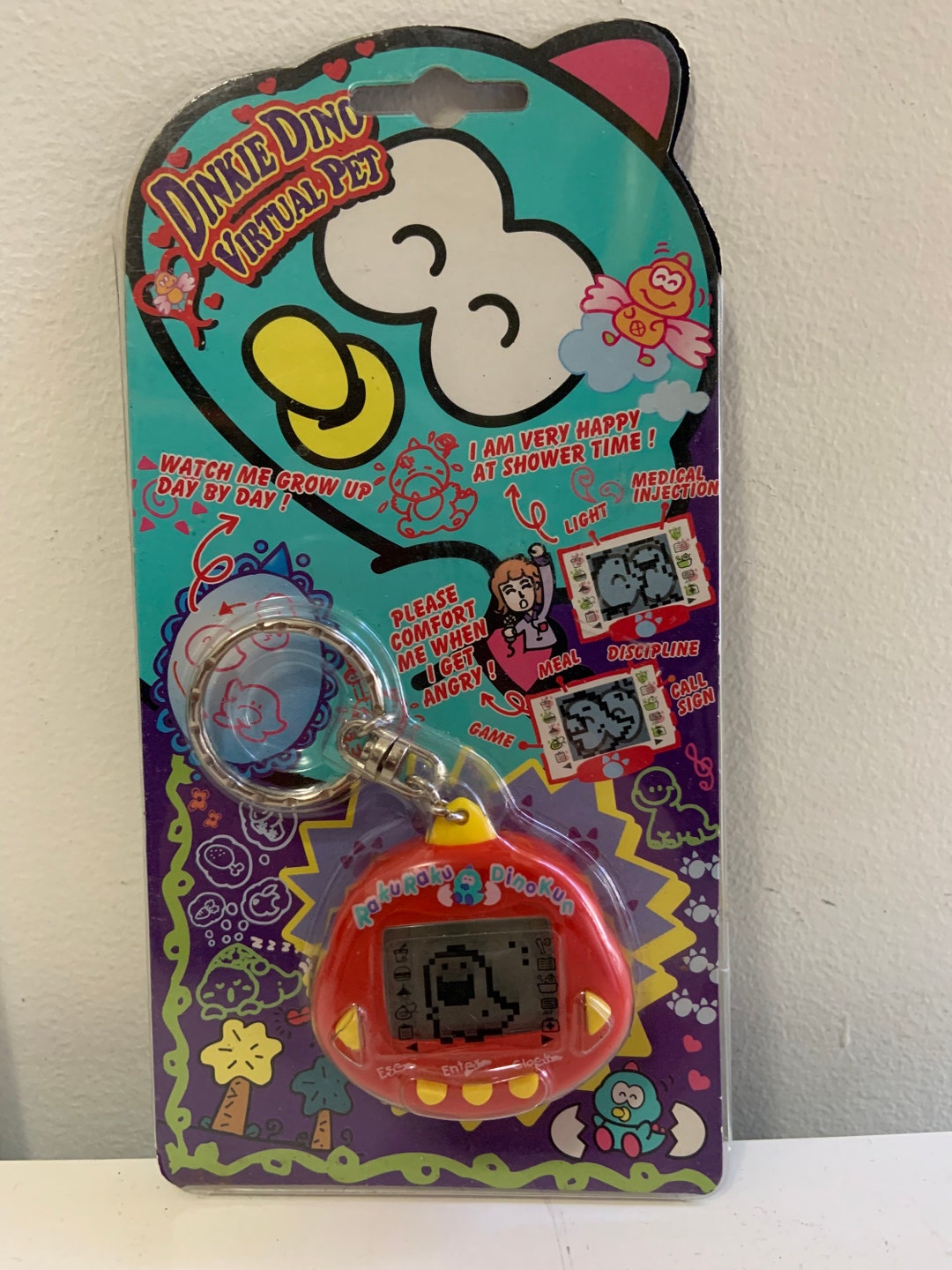 NEW Dinkie Dino Virtual Pet Tested and Working Red Tamagotchi - Etsy