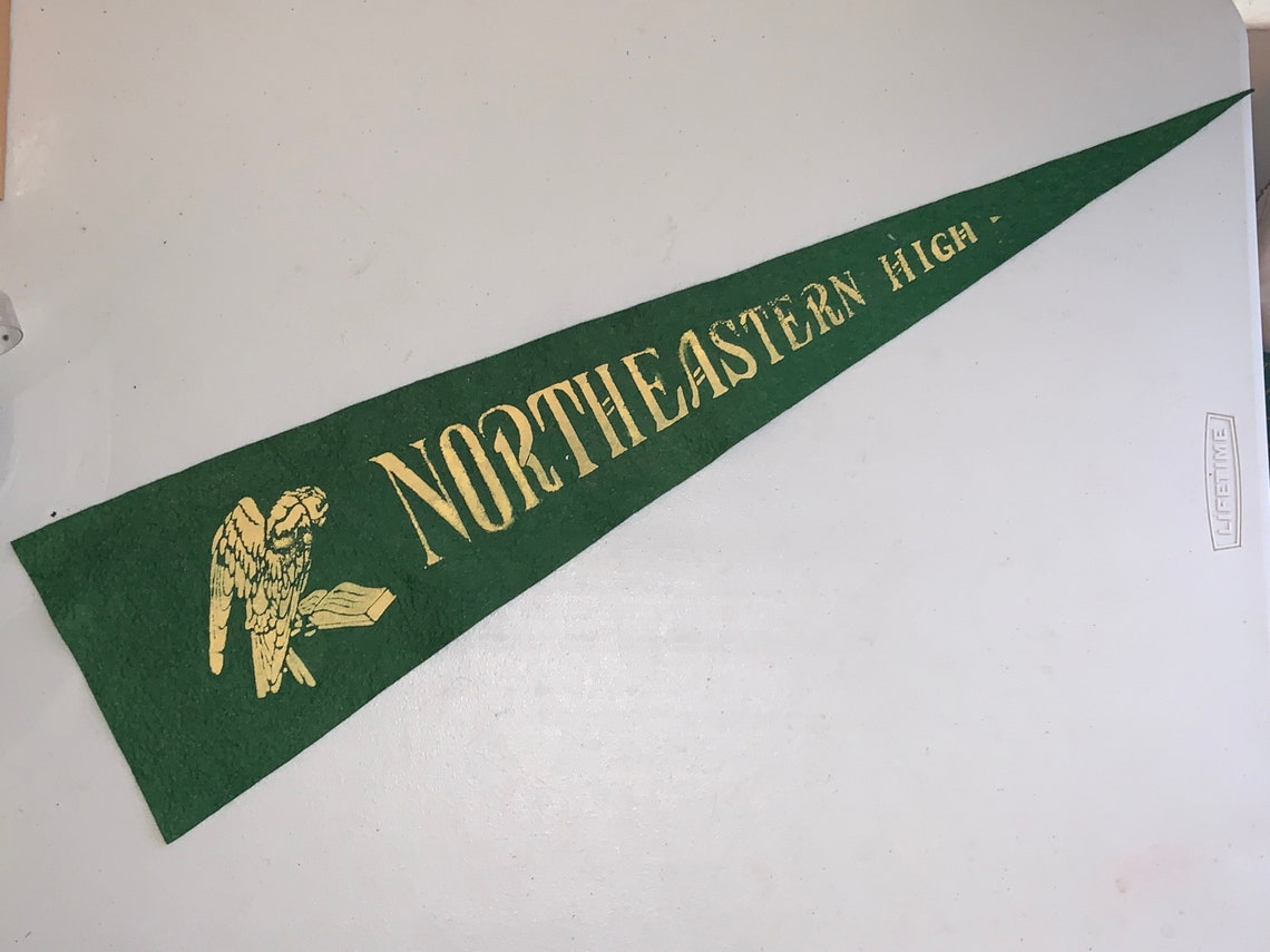 Northeastern High - Souvenir Vintage Felt Pennant - 29” X 7” - Etsy