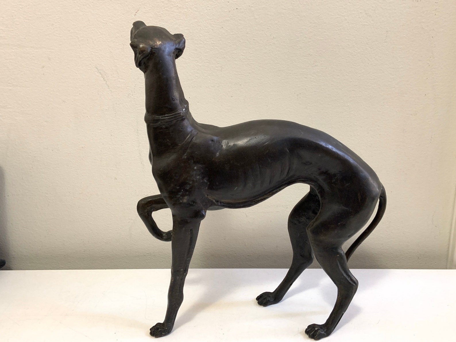 12 Bronze Grey Hound Italian Greyhound Statue Walking Dog - Etsy