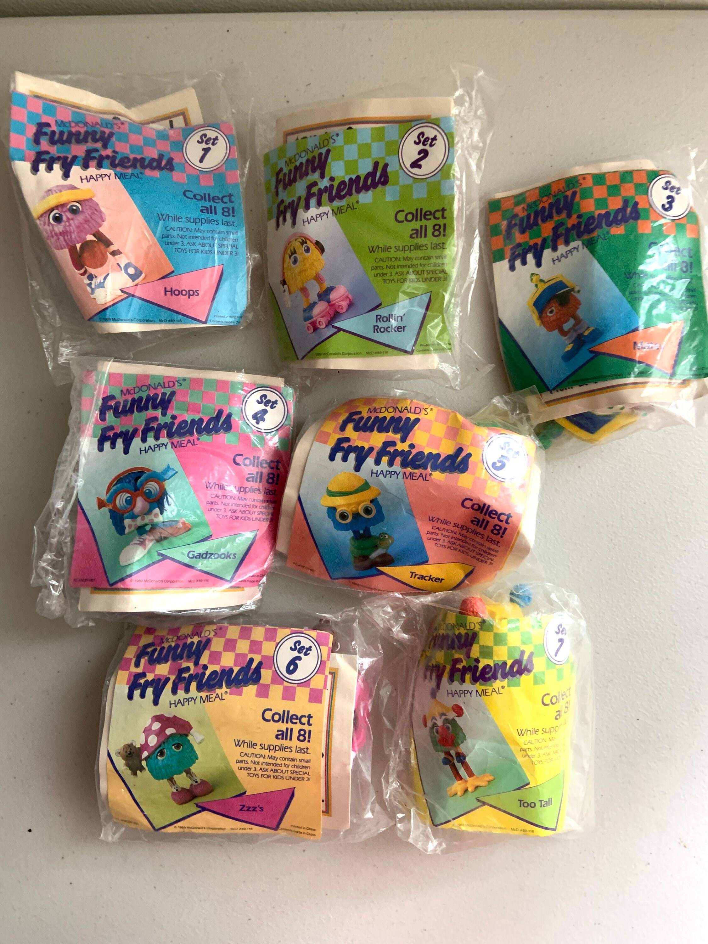 NEW Sealed Mcdonalds Funny Fry Friends 7 Pc Lot Fry Guys | Etsy