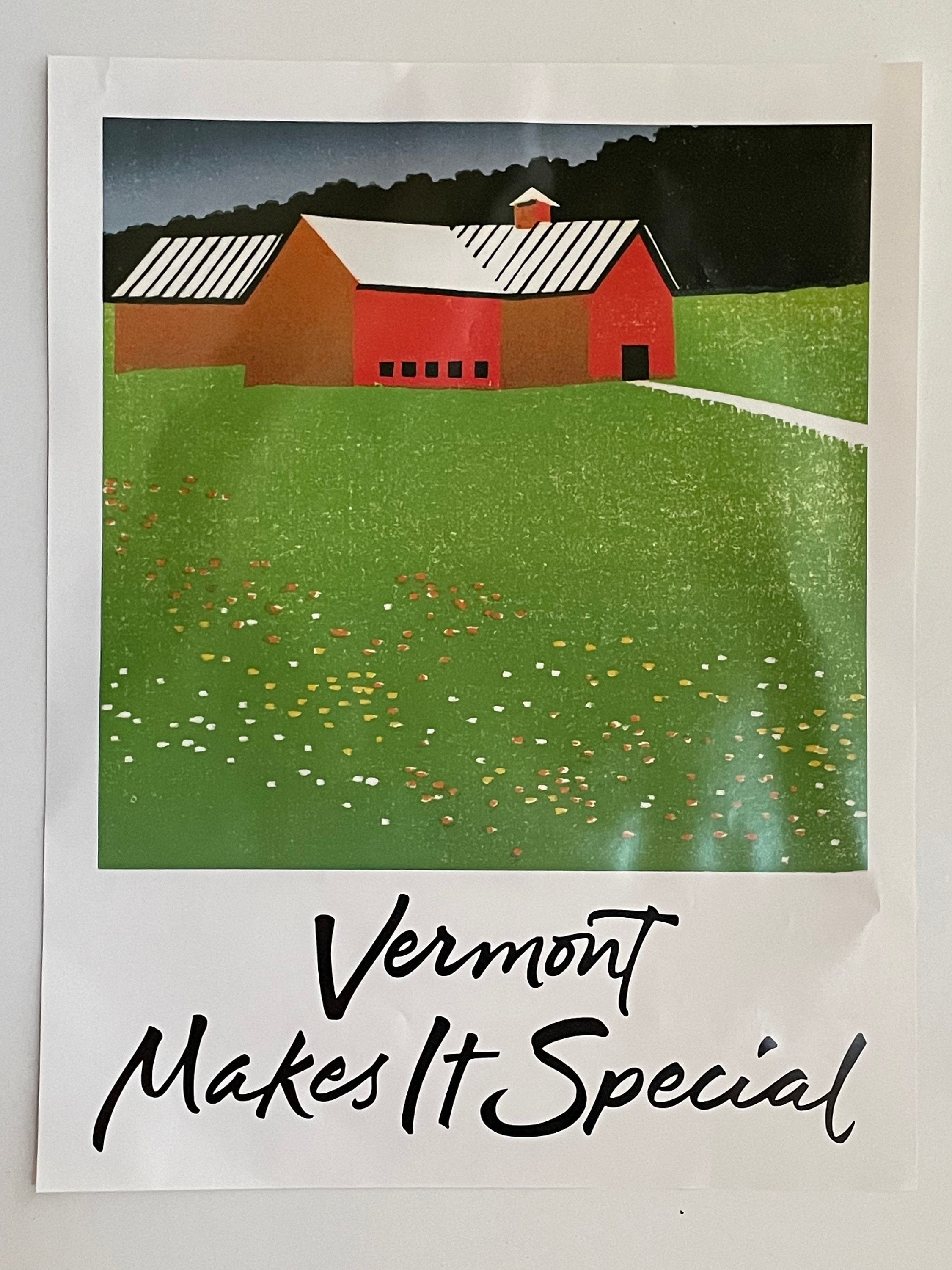 Sabra Field Barns June 1990 vermont Makes It Special | Etsy
