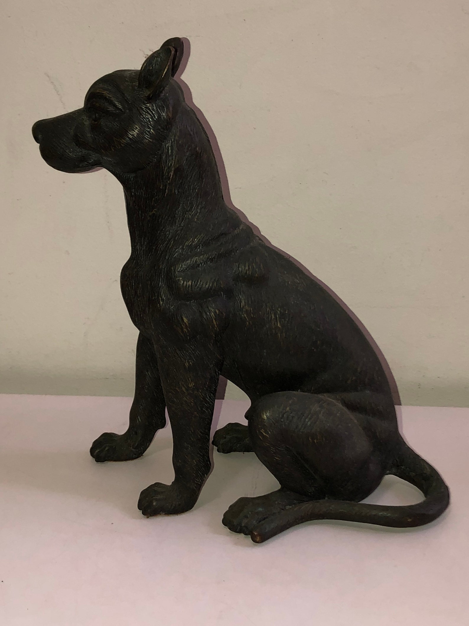 Antique Bronze Doberman Pinscher Statue 11.5x9.5x6 Seared - Etsy