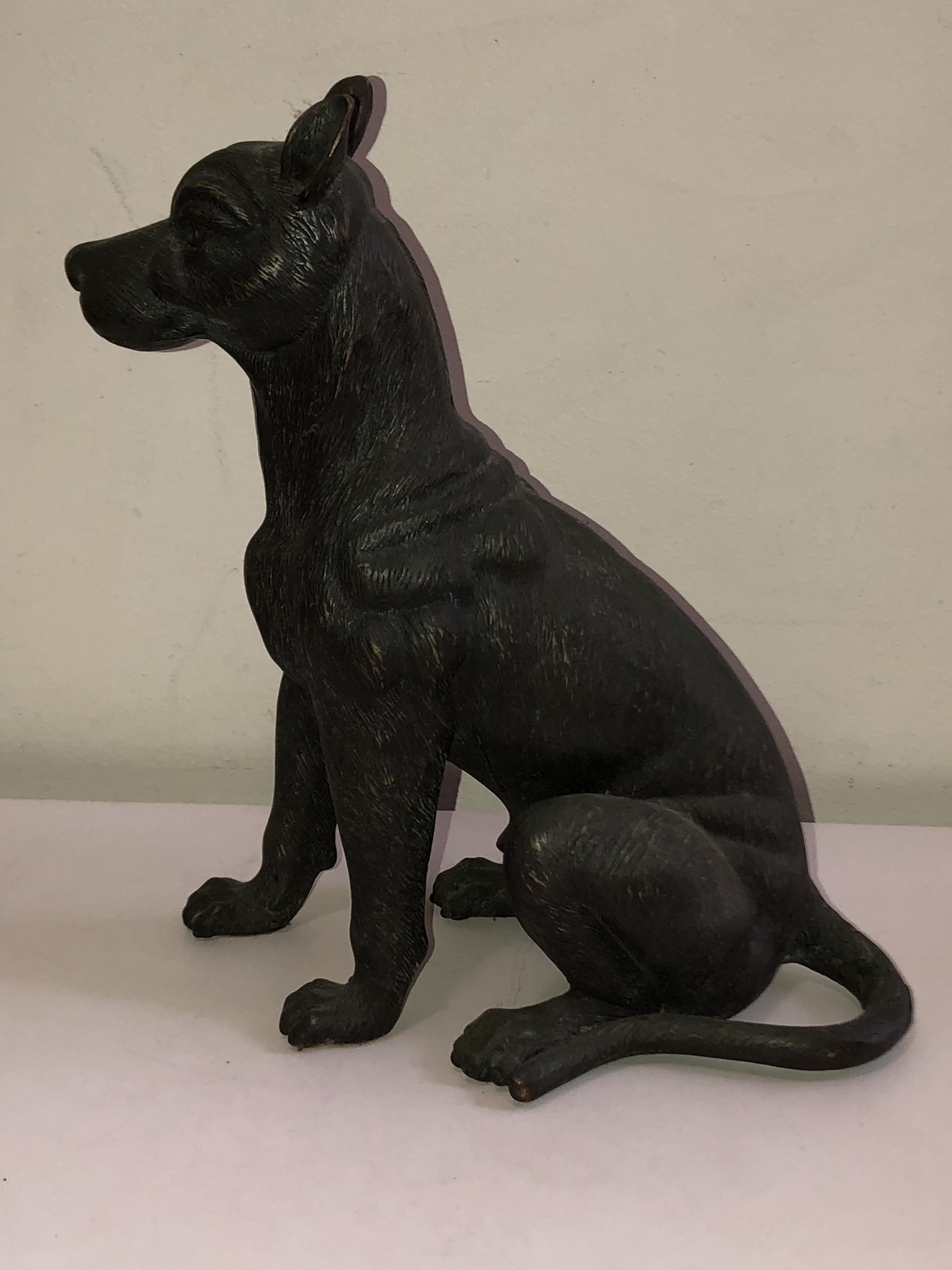 Antique Bronze Doberman Pinscher Statue 11.5x9.5x6 Seared - Etsy