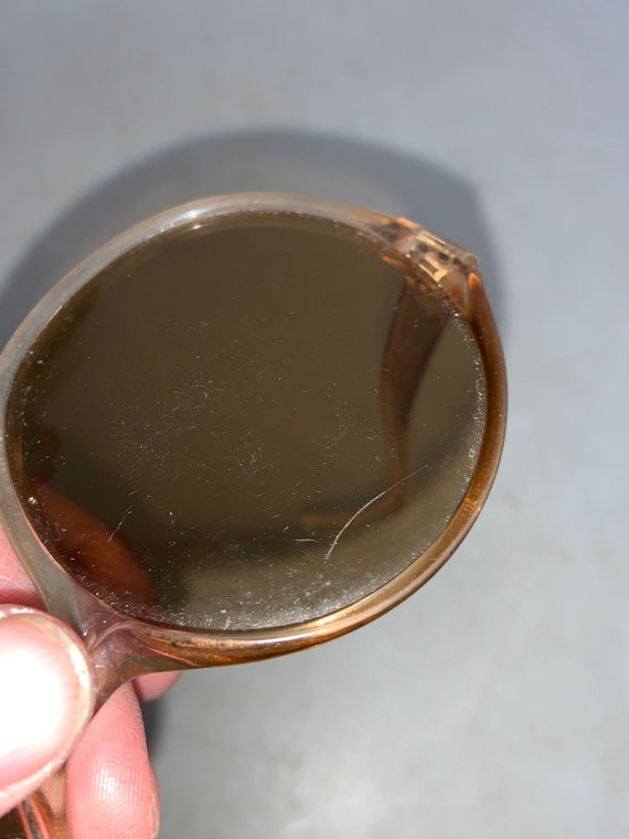 Vintage Women’s Sunglasses; Italy Round Lens, Tan Fra… - Gem