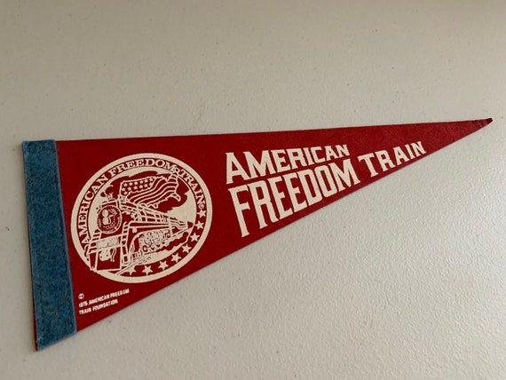 American Freedom Train Vintage Mini Souvenir Pennant 12 X | Etsy