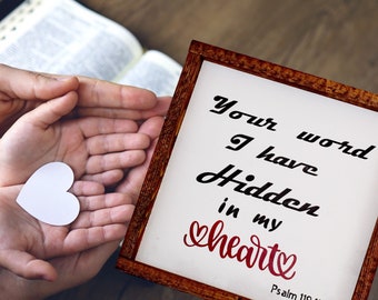 Hidden in My Heart - Etsy