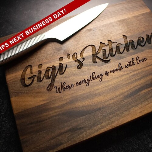 Mawmaws Kitchen Personalized Cutting Board Engraved Wood - Etsy