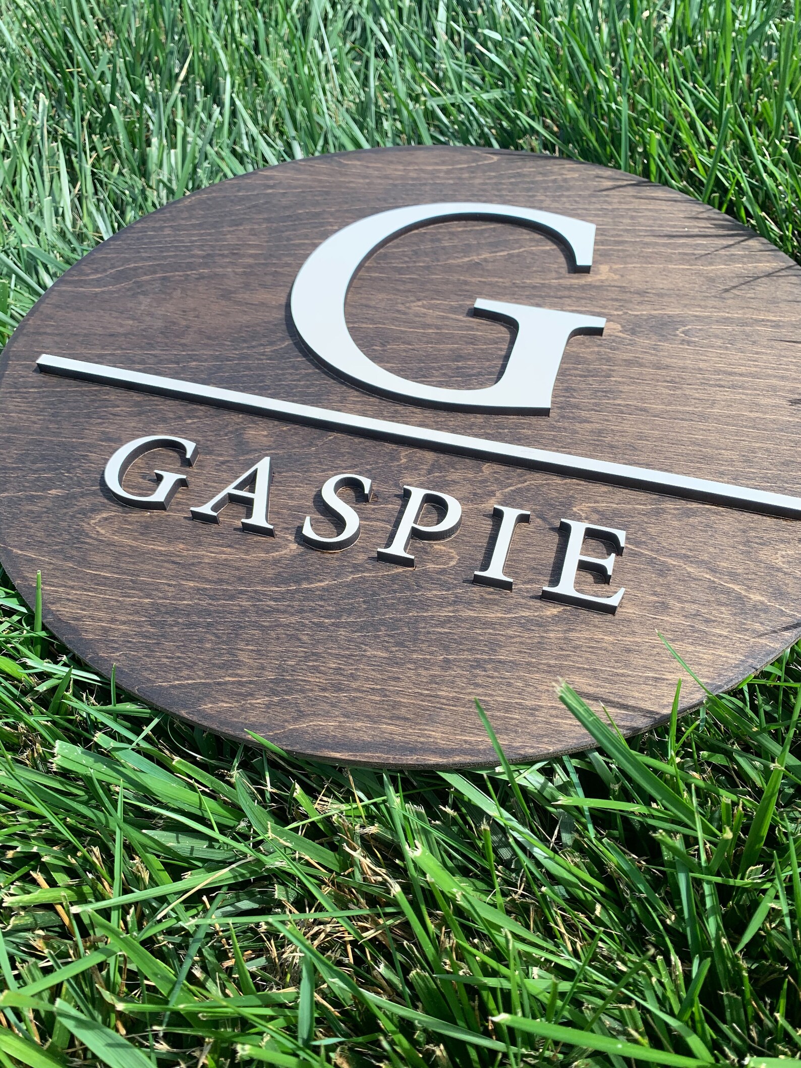 Personalized Round Family Wall Sign Personalized 3D Wood - Etsy