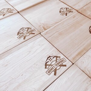 Custom Company Logo Cutting Board Engraved Cutting Board Personalized ...