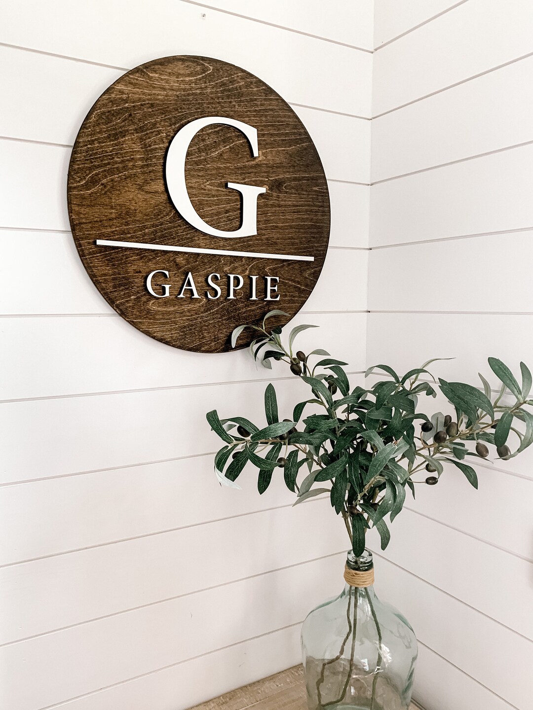 Personalized Round Family Wall Sign, Personalized 3D Wood Sign ...