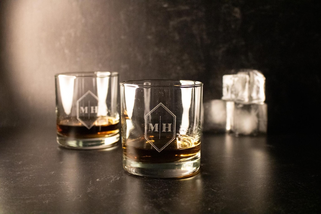 Personalized Laser Engraved Whiskey Glass Engraved Bourbon - Etsy