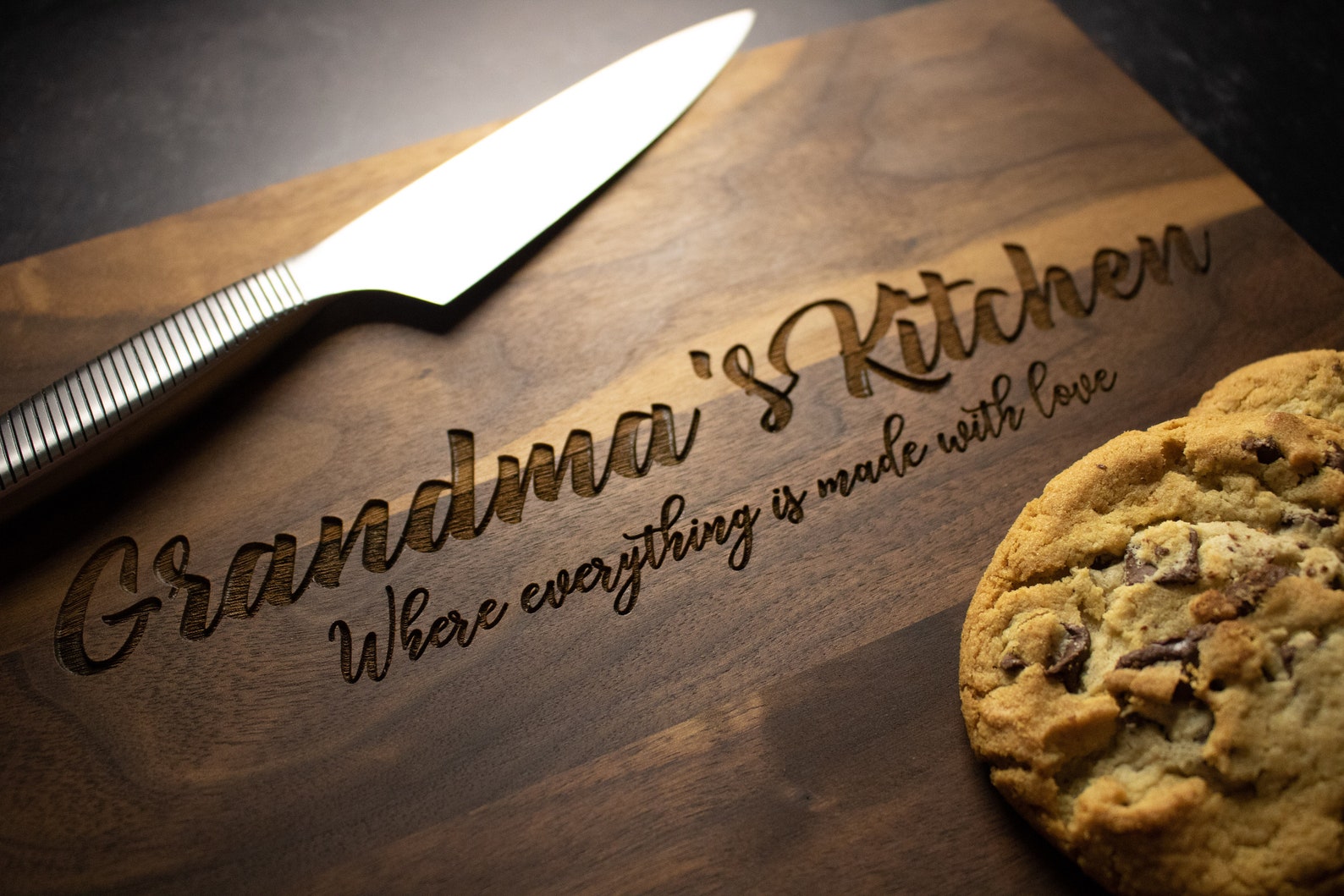 Personalized Walnut Cutting Board Engraved Wood - Etsy