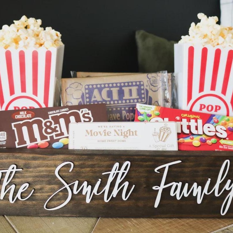 Couples Movie Basket - Etsy