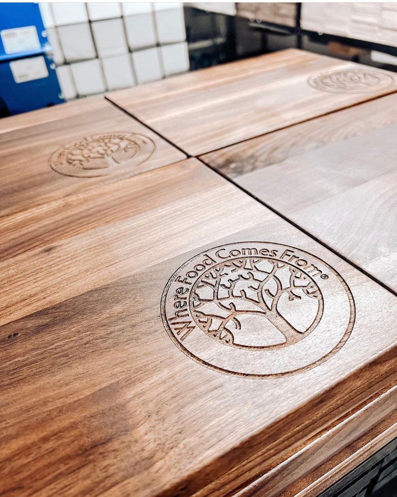 Custom Company Logo Cutting Board Engraved Cutting Board - Etsy