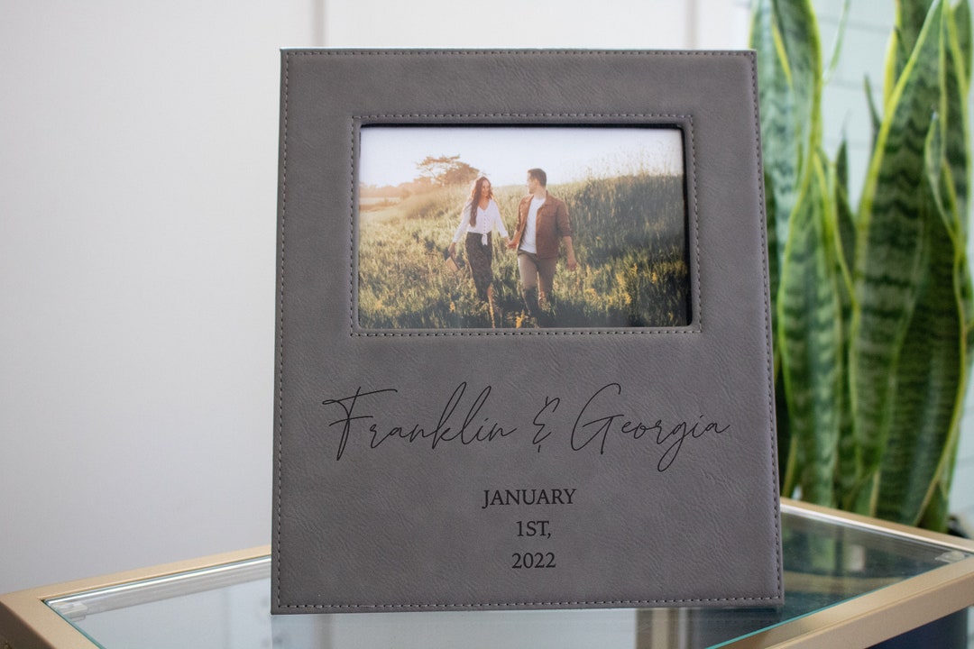 Personalized Laser Engraved Picture Frame Board for Couples and Family ...