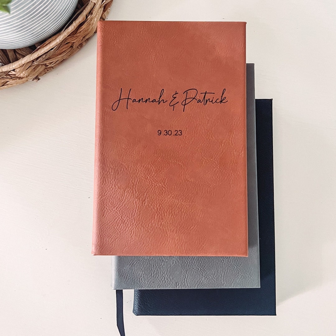 Personalized Wedding Couple Journal | Memory Keepsake Journal | Custom ...