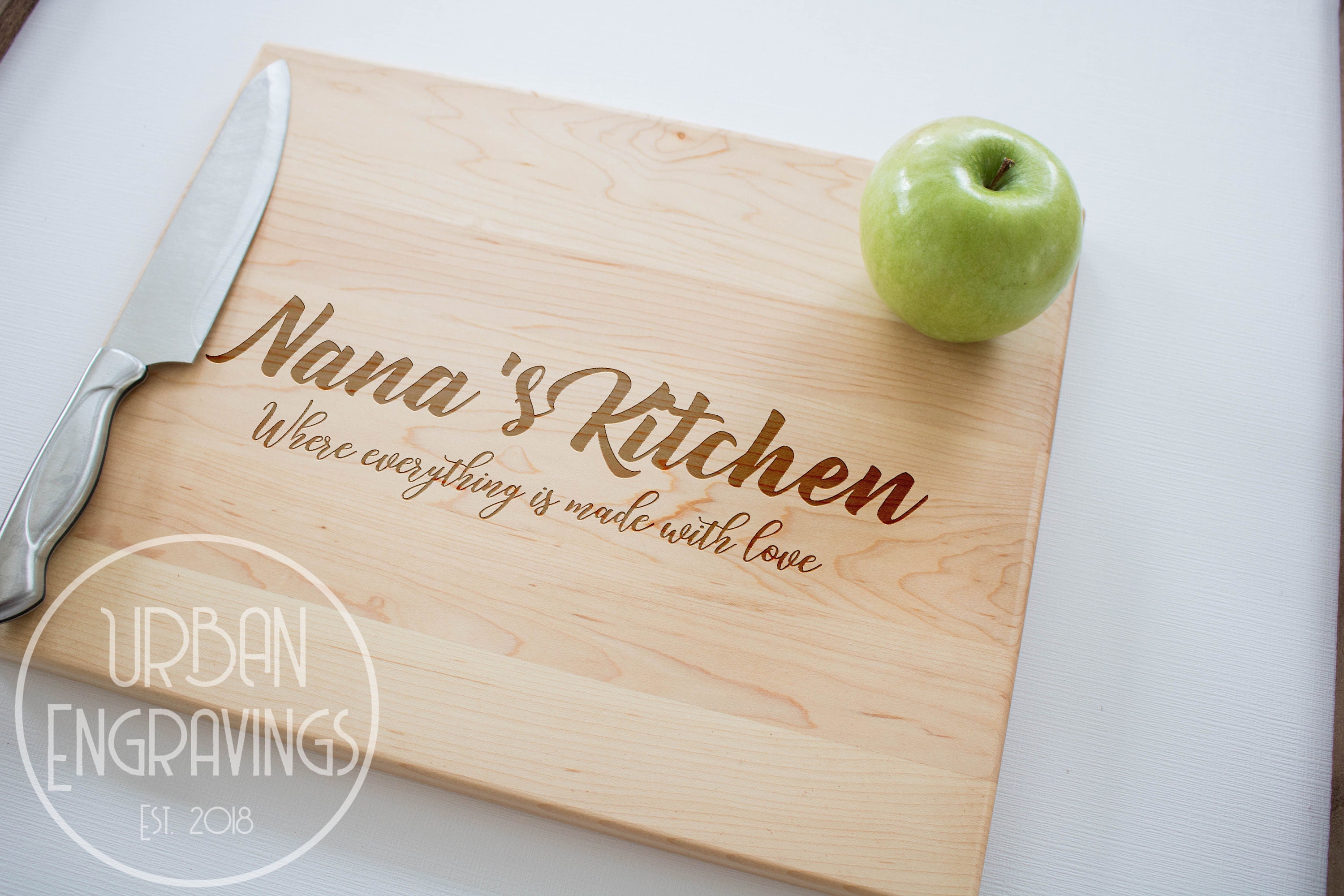 Nanas Kitchen Personalized Cutting Board Engraved | Etsy