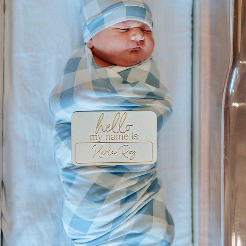 Custom Baby Name Sign, Hospital Sign, Welcome, 3D Hello Name ...