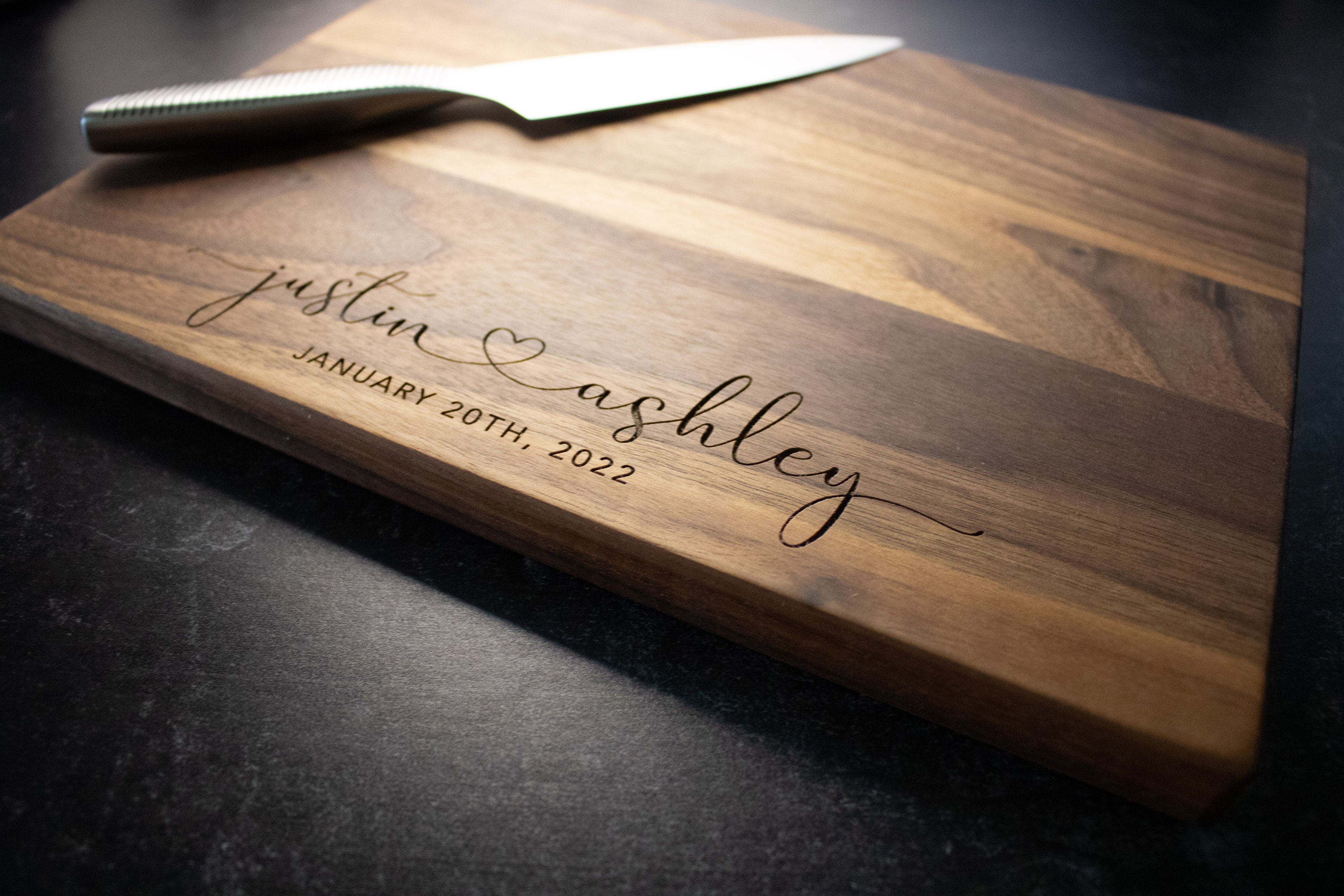 Personalized Laser Engraved Cutting Board for Couples and - Etsy