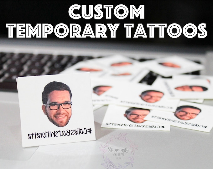 Custom Temporary Tattoos Custom Tattoos Custom Face Tattoos - Etsy