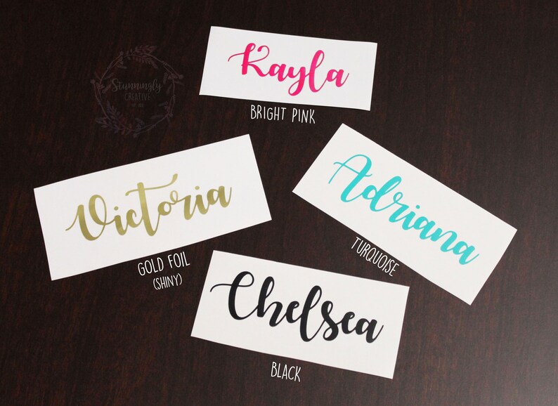 Name Decal Personalized Decals Personalized Name Decals - Etsy