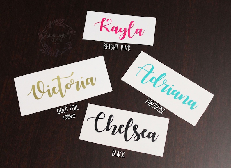 Name Sticker Name Decal Custom Decal Personalized Name - Etsy