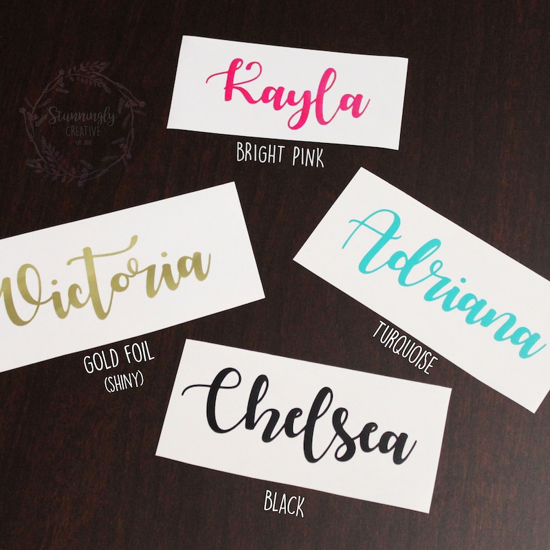 Personalized Name Stickers - Etsy