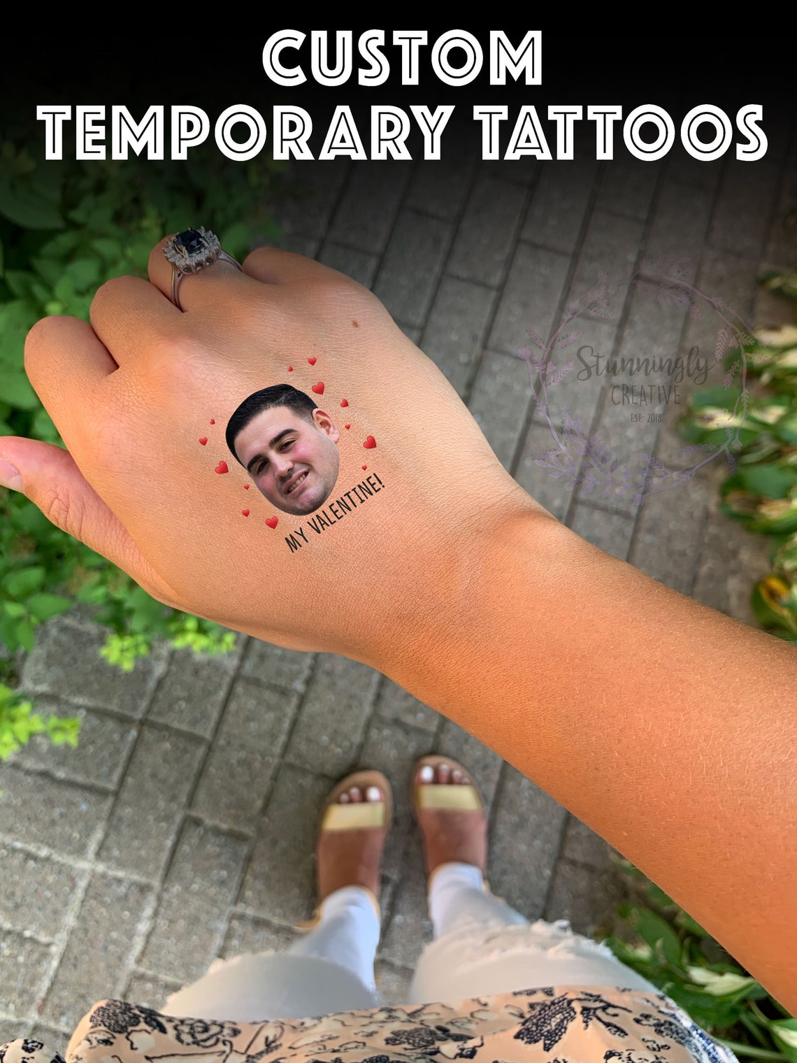 Custom Temporary Tattoos Custom Heart Face Tattoos Custom - Etsy