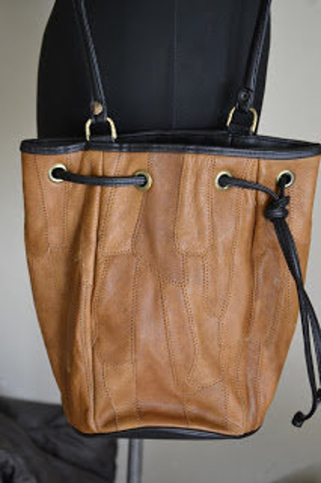 Vintage Bucket Bag - Etsy