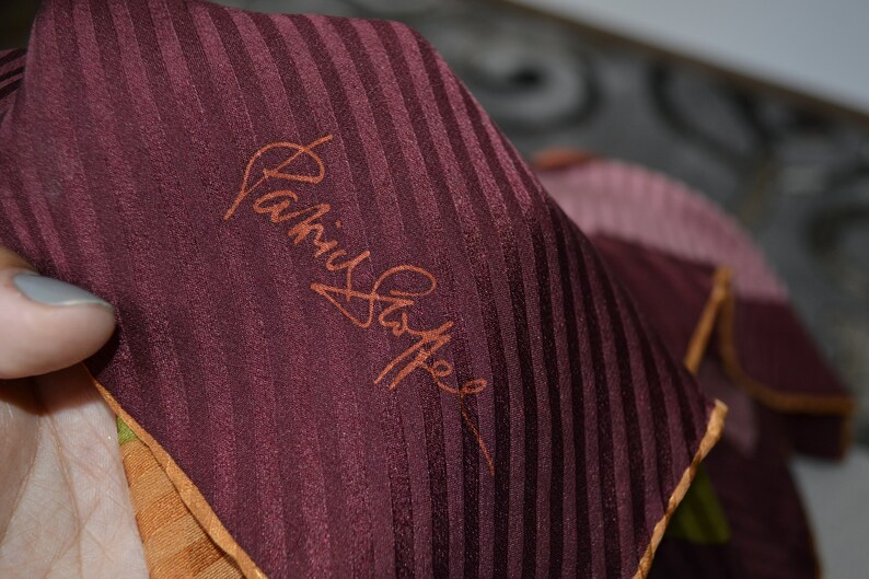 Vintage Patrick Stoffel Silk Scarf - Etsy
