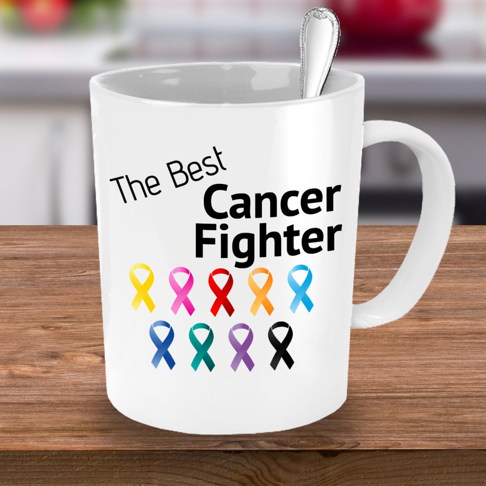 Cancer Fighter Mug, Cancer Encouragement Gift, Cancer Patient Gift ...