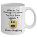 Zoom Meeting Mug, Working From Home, Office Humor Mug, Home Office ...