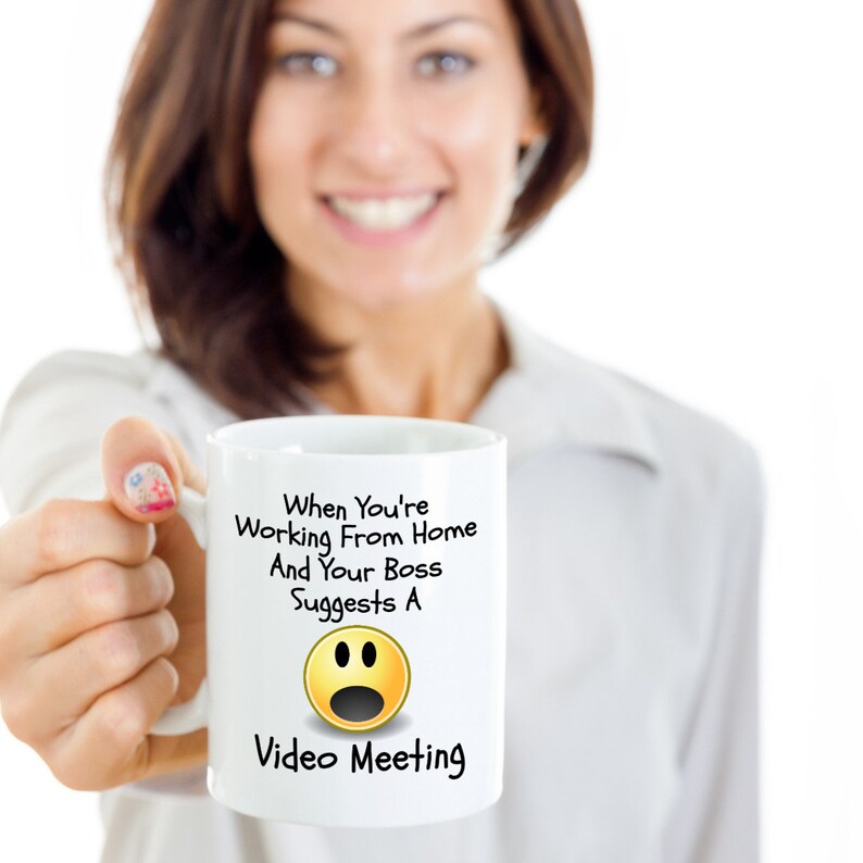 Zoom Meeting Mug, Working From Home, Office Humor Mug, Home Office ...