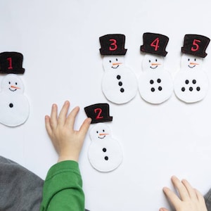 Counting Game, Number Matching Game, Educational Toys for 3 Year Old ...