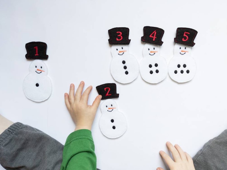 Counting Game Number Matching Game Educational Toys for 3 - Etsy