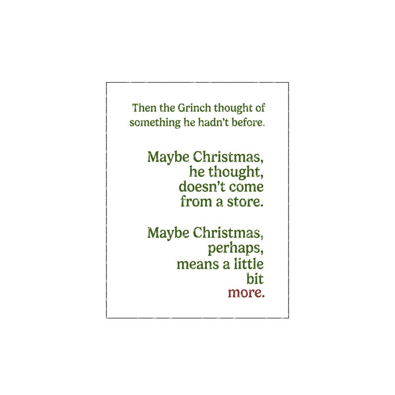 The Grinch Quote Printable and Download | Grinch Christmas Quote | Dr ...