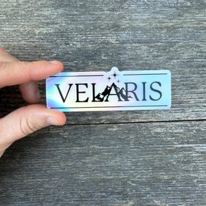Velaris Sticker | ACOTAR Sticker | Holographic Velaris Sticker | Kindle ...