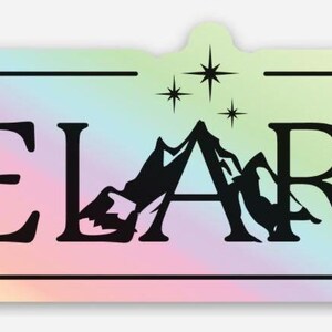 Velaris Sticker | ACOTAR Sticker | Holographic Velaris Sticker | Kindle ...