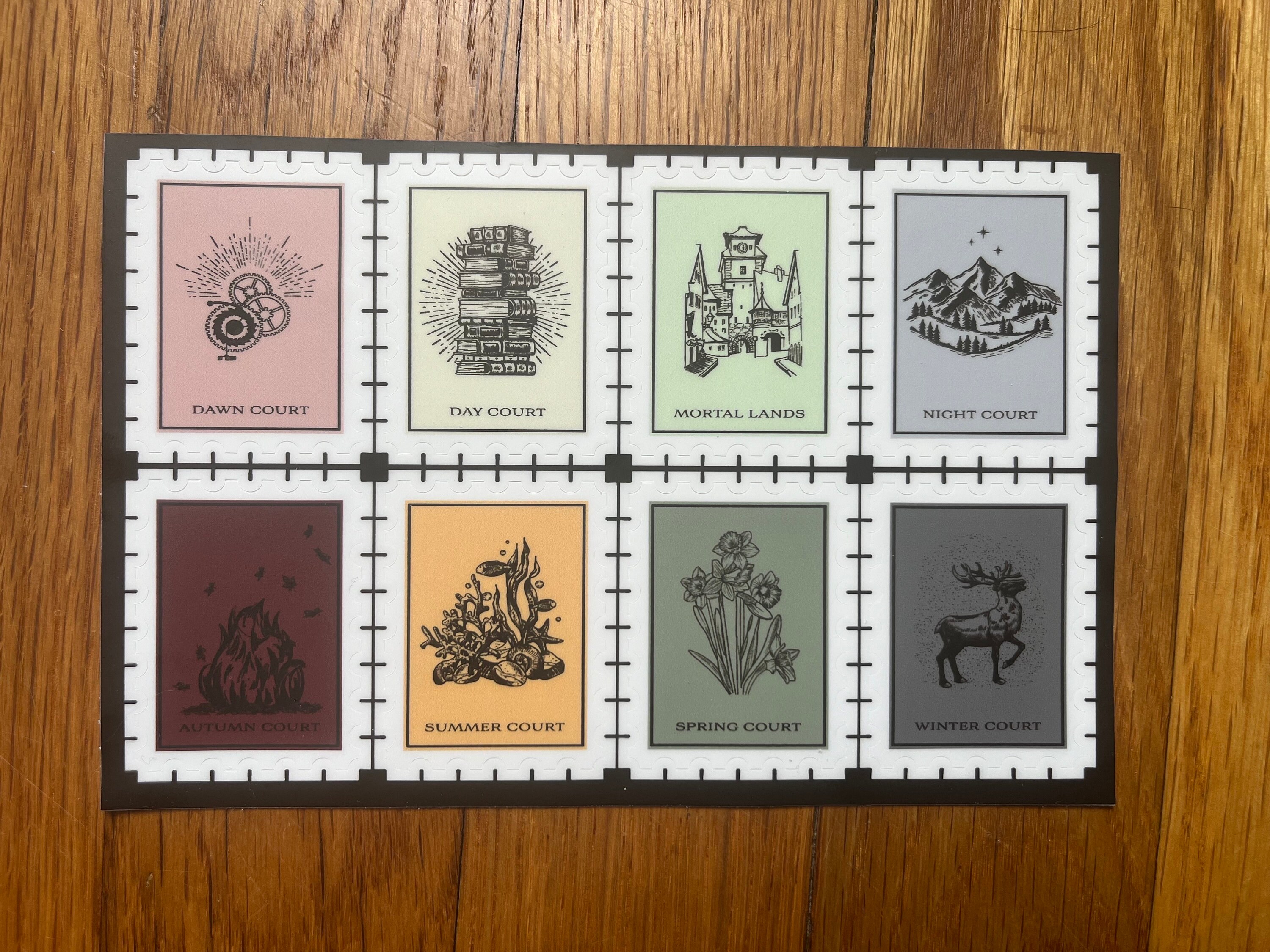ACOTAR Stickers, Prythian Court Stamps: Watter Bottle, Kindle, Laptop ...